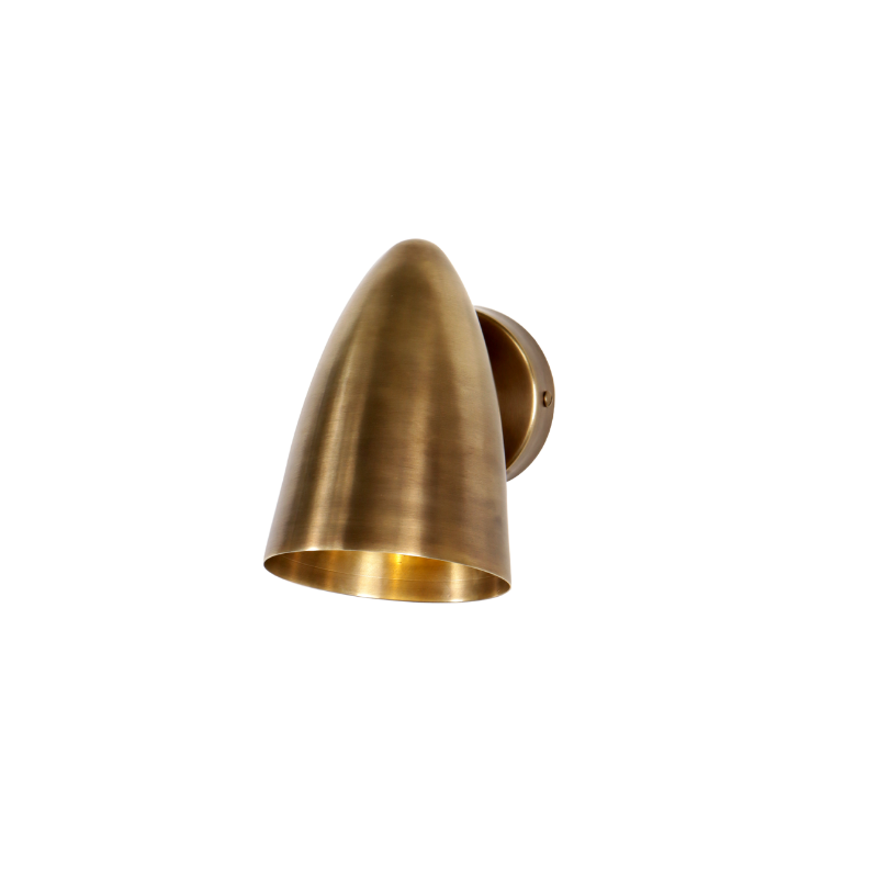 Shop Cone Wall Sconce | Handcrafted Brass Lighting | Lamp Shaper – The ...