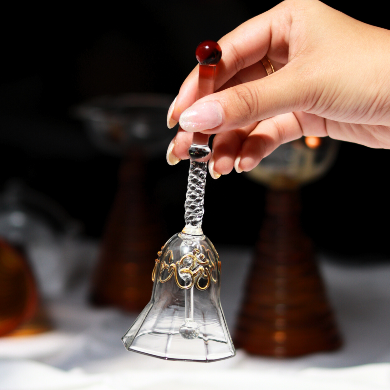 Shop Online Ringing Glass Bell | Elegant Artistic Home Accent – The ...