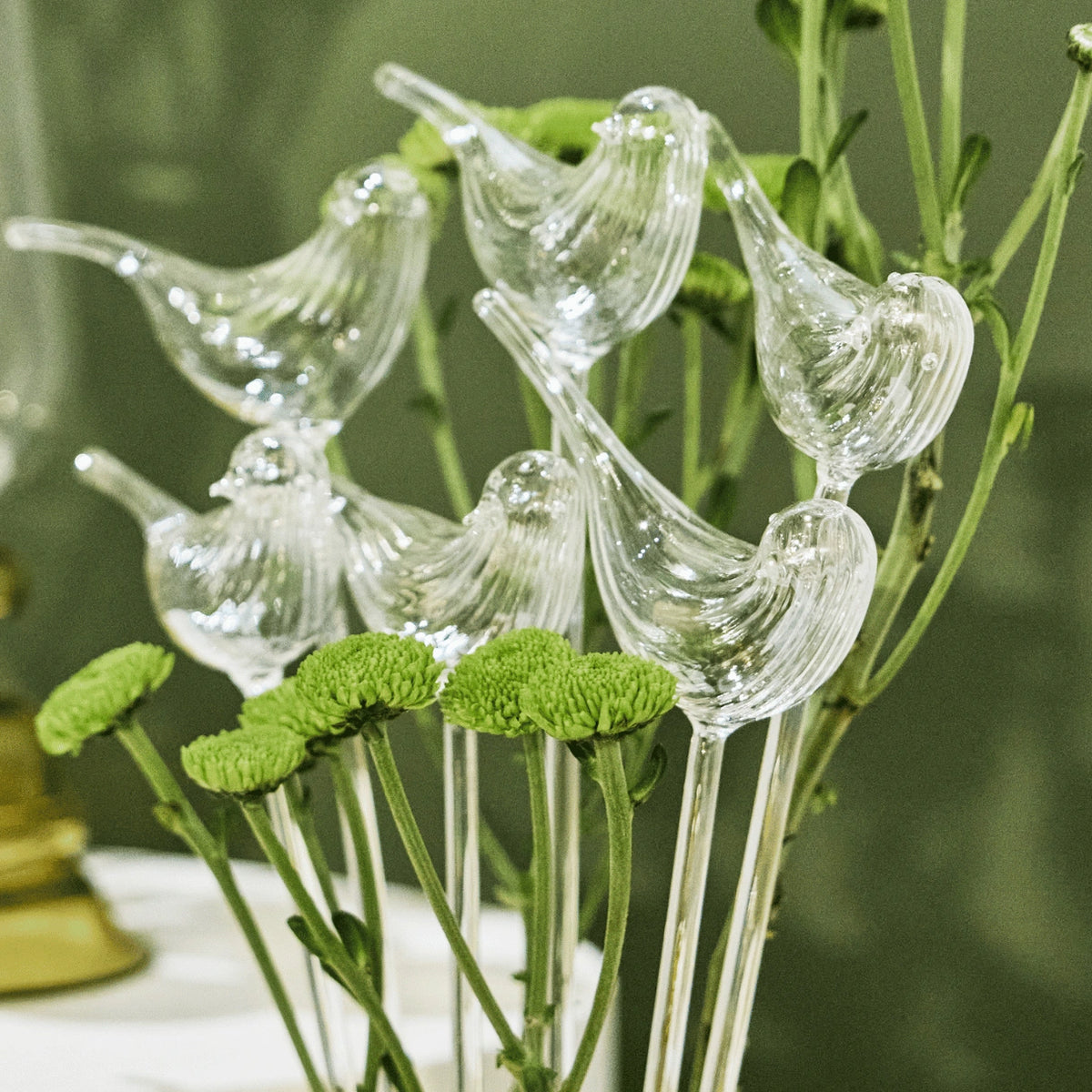 Nature-Inspired Clear Glass Bird Figurines for Home Decor – The Living ...