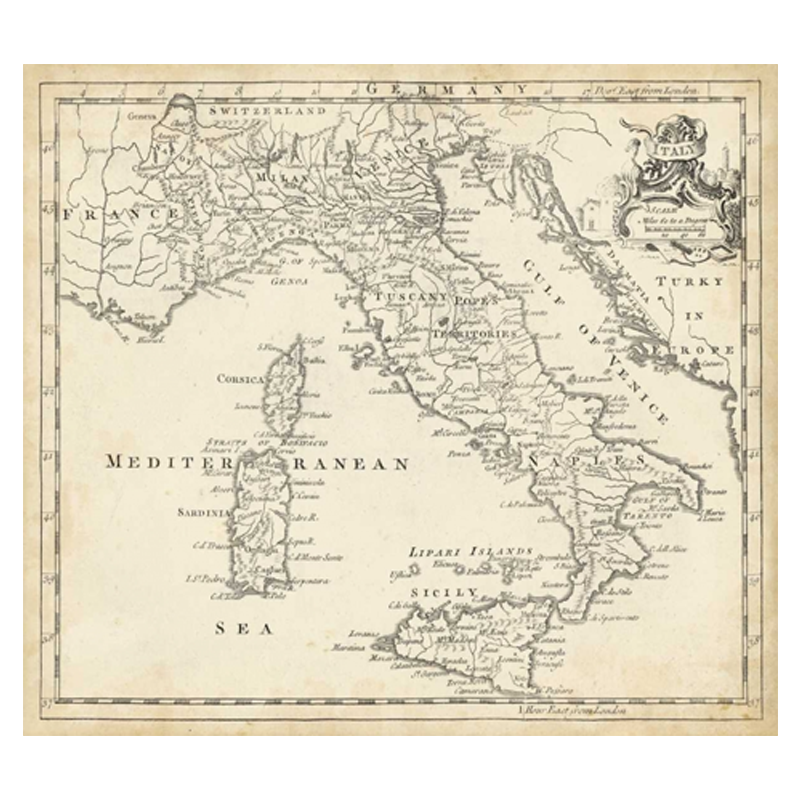 Map of Italy – The Living Influence
